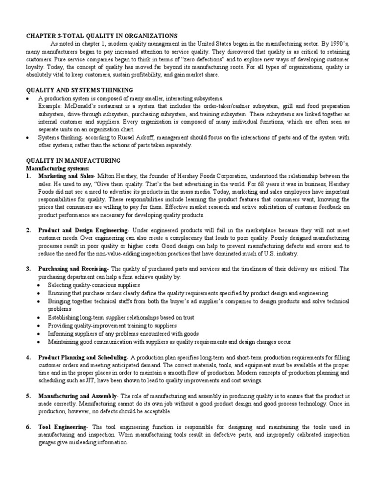 Chapter 3 | PDF | Quality (Business) | Quality Assurance