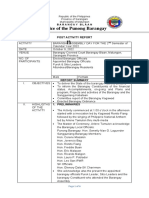 Barangay Assembly Minutes | PDF