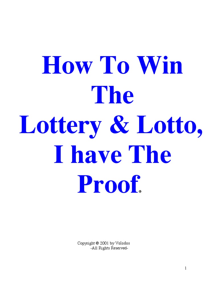 How To Win The Lottery | Download Free PDF | Lottery | Powerball