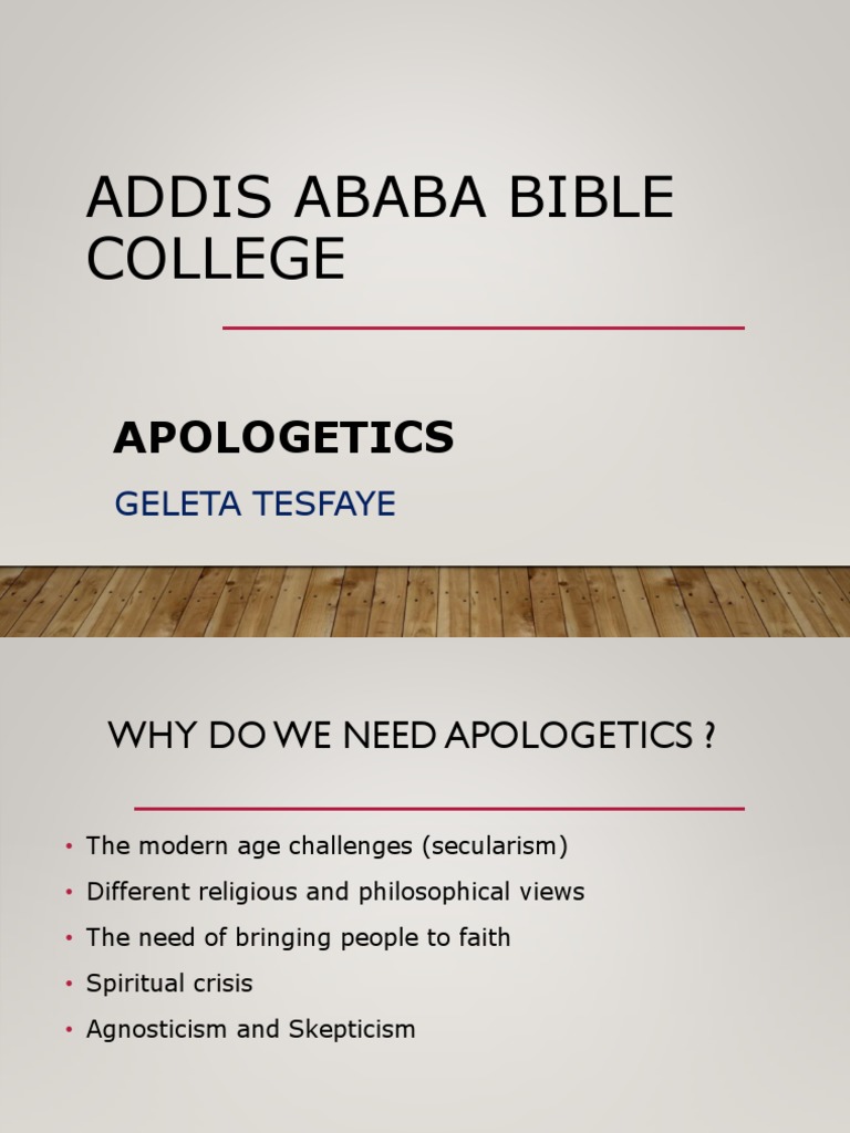 Apologetics Lesson 1 - 3 | PDF | Truth | Apologetics Apologetics Lesson 1 - 3 | PDF | Truth | Apologetics