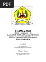 Resume Materi Pengenalan Susunan Organisasi Dan Tata Kerja (Sotk) | PDF