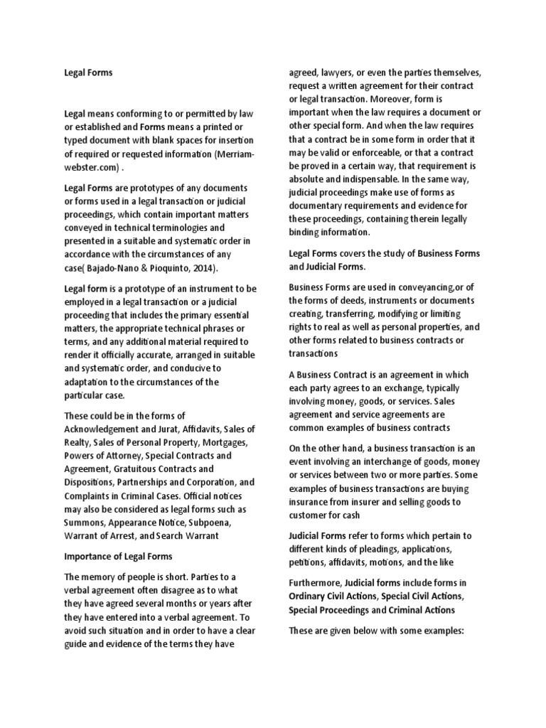 Legal Forms | PDF | Affidavit | Prosecutor