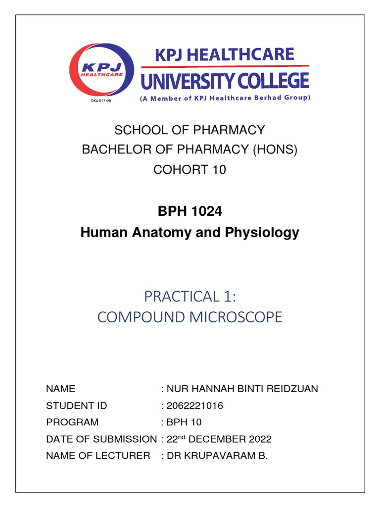 Lab Report 1 Microscope | Download Free PDF | Microscope | Eye