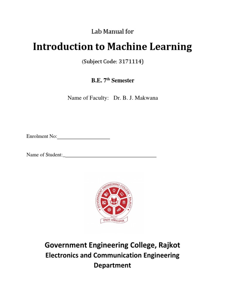 ML Lab Manual | PDF | Statistics | Algorithms