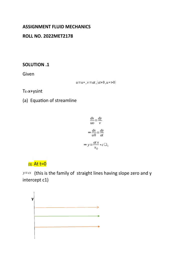 Fluid Mechanics Assignment | PDF | Mechanics | Physical Phenomena Fluid Mechanics Assignment | PDF | Mechanics | Physical Phenomena