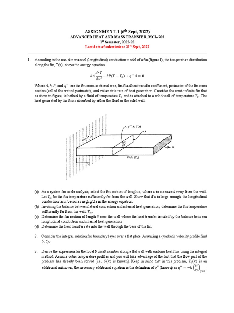 Assignment 1 | PDF | Boundary Layer | Fluid Dynamics