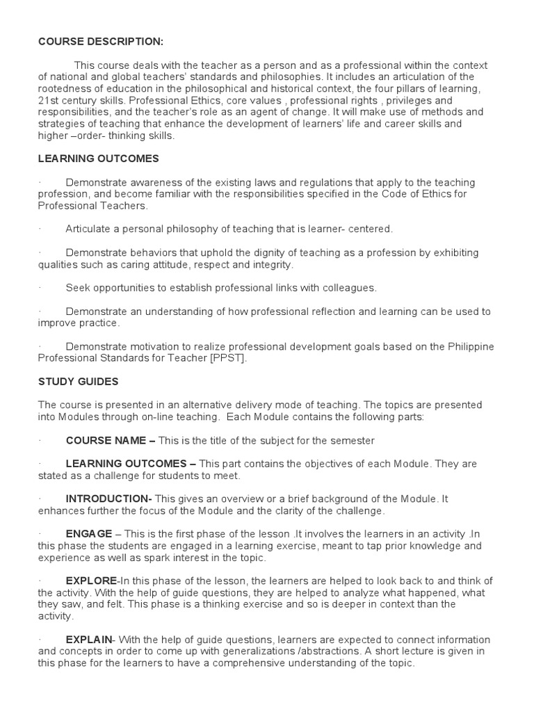 PRELIM- THE TEACHING PROFESSION | PDF | Teaching Method | Teachers