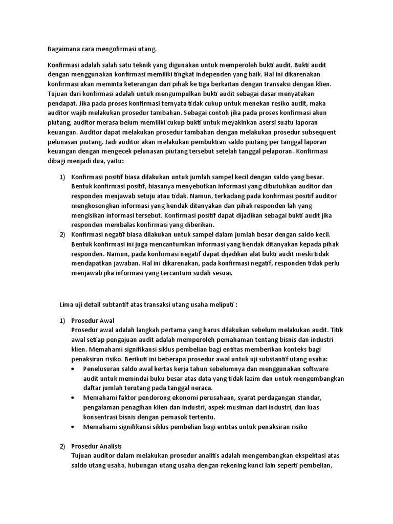 Diskusi 6 Auditing 1 B | PDF | Bisnis | Pengelolaan Keuangan & Uang