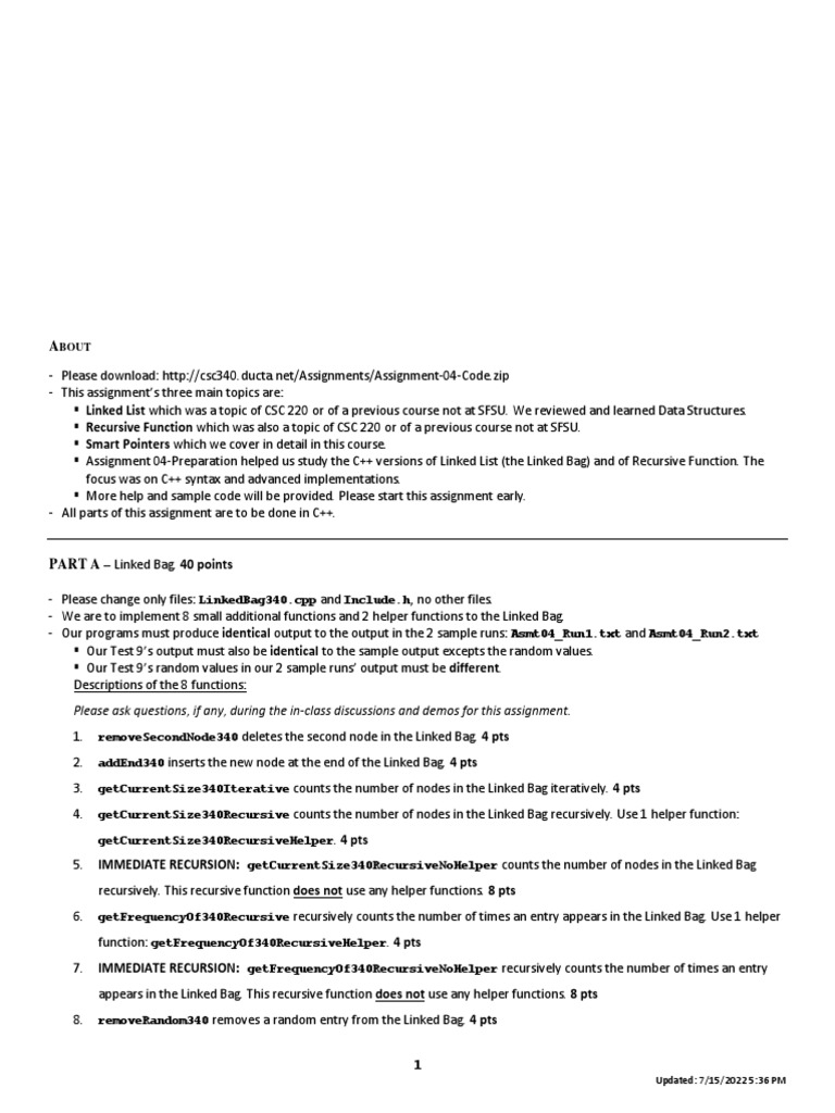 Project 4 C Pdf Pointer Computer Programming Programming Paradigms