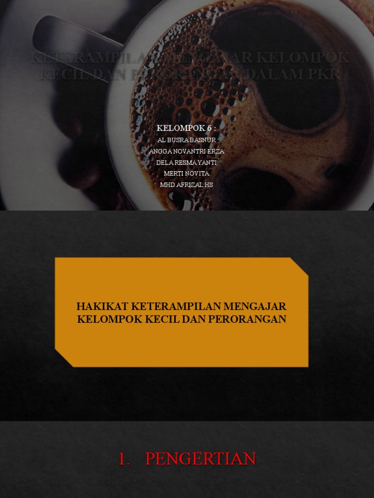 Keterampilan Mengajar Kelompok Kecil Dan Perorangan Dalam PKR | PDF