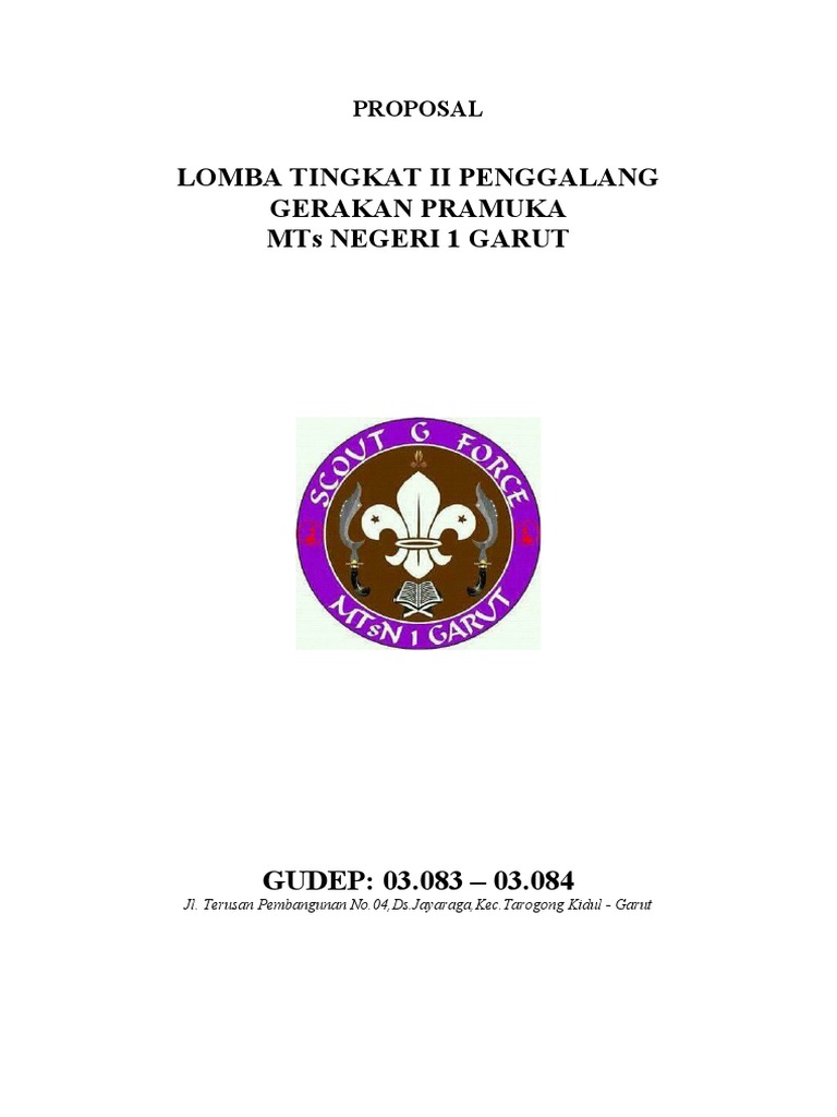 43.contoh Proposal Kegiatan Pramuka Dan Download File Docx Nya | PDF