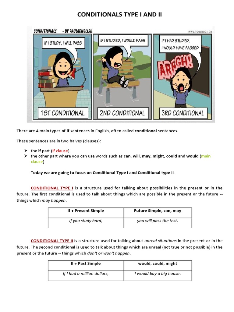 Understanding Conditional Types I & II | PDF | Sentence (Linguistics) | Clause