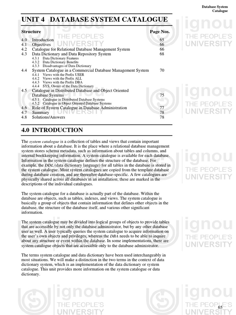 Unit 4 | PDF | Databases | Relational Database Unit 4 | PDF | Databases | Relational Database