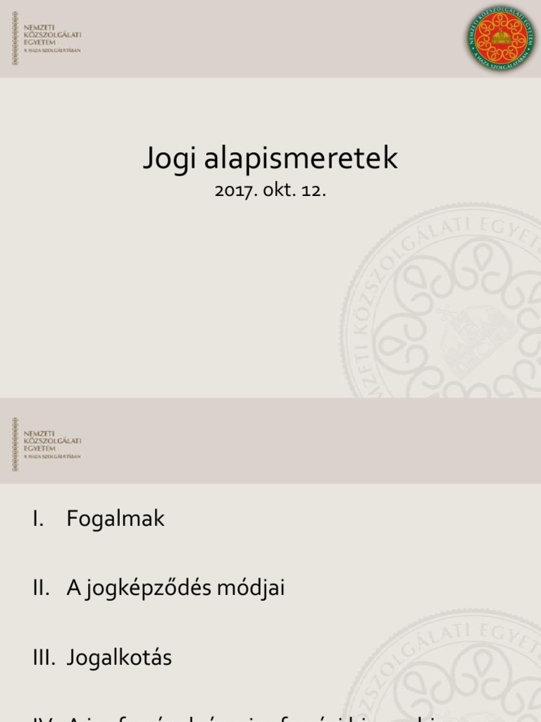 Jogi Alapismeretek 2017 - Okt - 12 - .Original | PDF