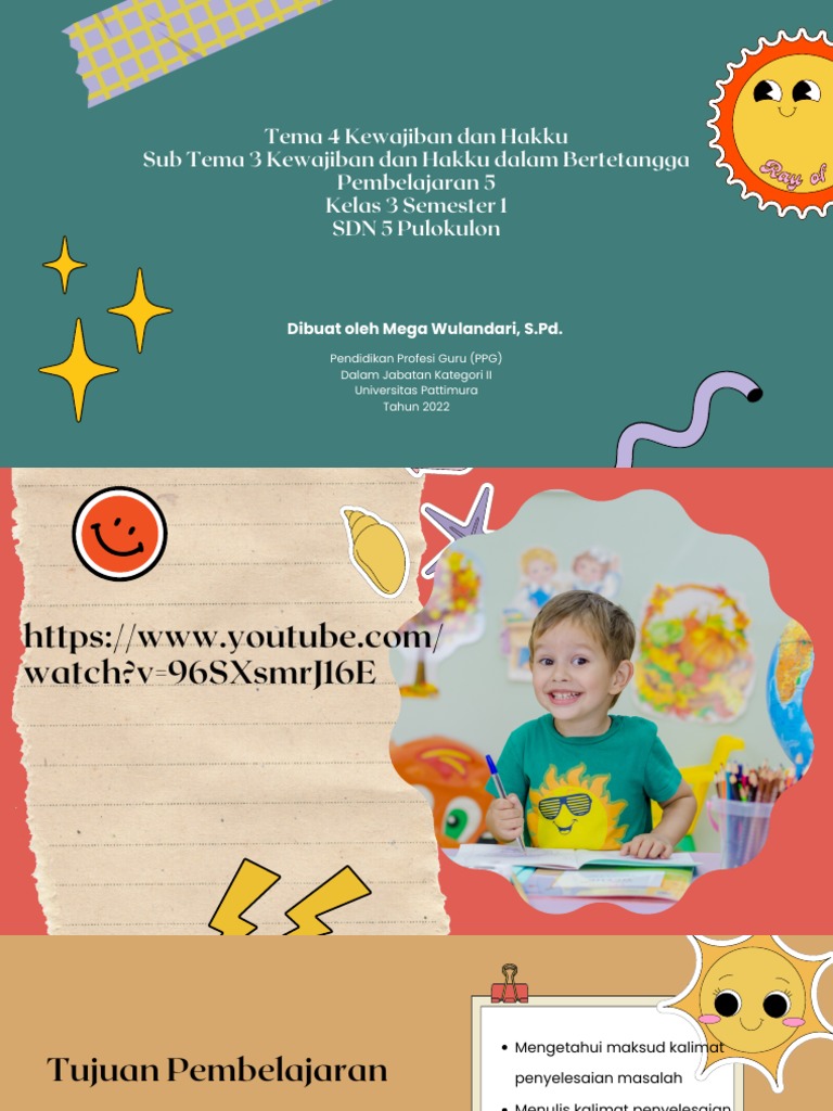 Tema 4 Kewajiban Dan Hakku Sub Tema 3 Kewajiban Dan Hakku Dalam Bertetangga Pembelajaran 5 Kelas ...