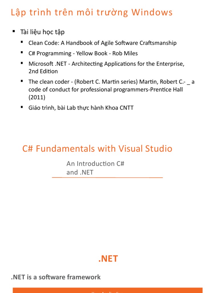 Hướng Dẫn Học C# và .NET | PDF | C Sharp (Programming Language ...