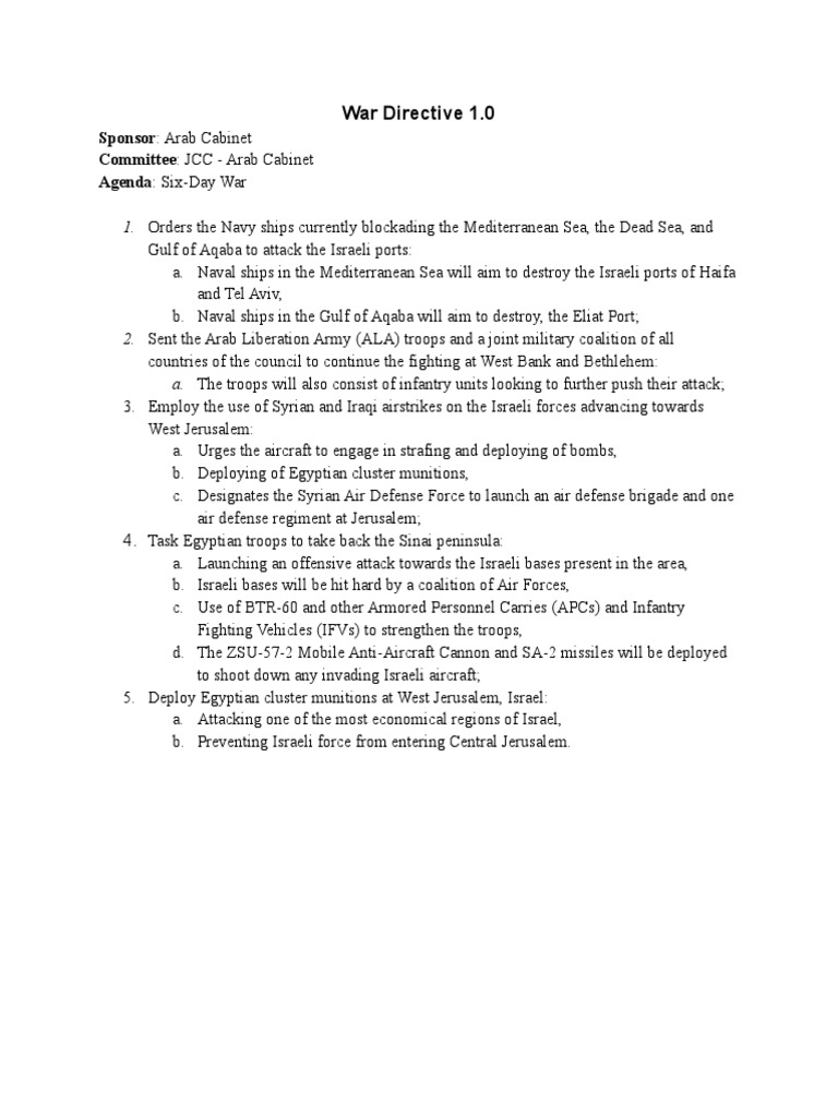 Sample Directive | PDF