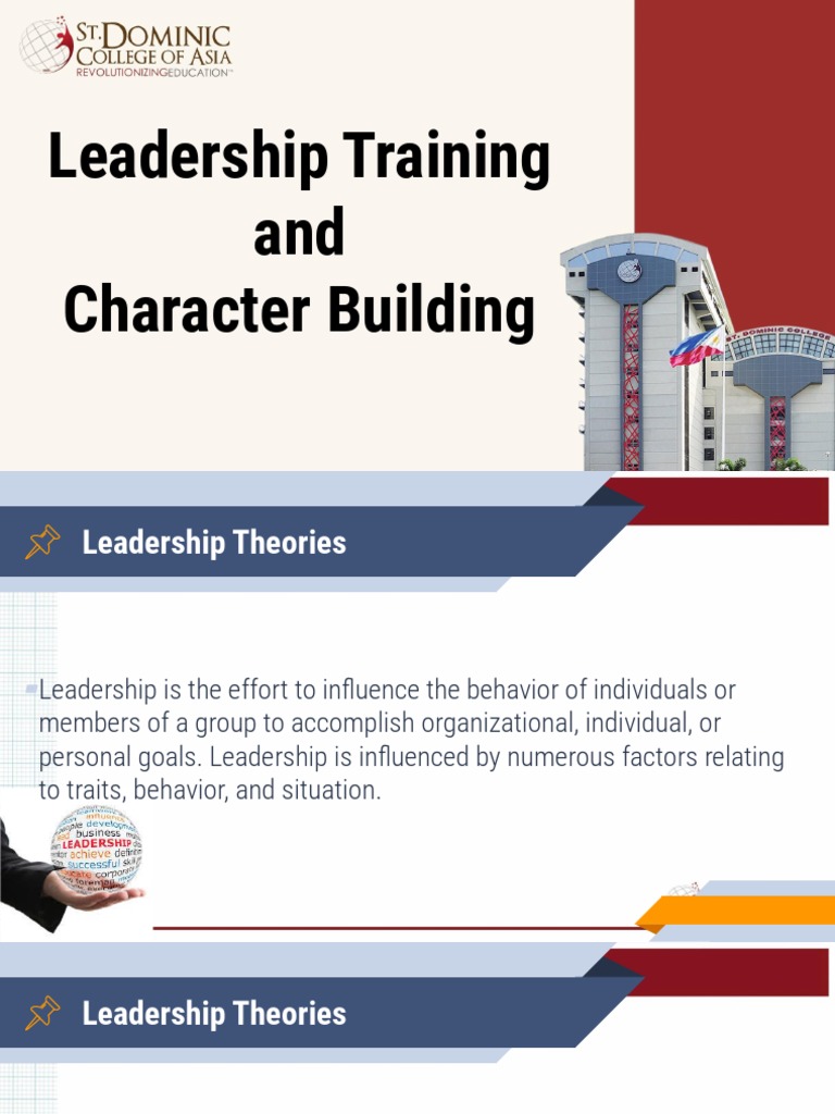 Week2 LEADERSHIP TRAINING AND CHARACTER BUILDING | PDF | Leadership ...