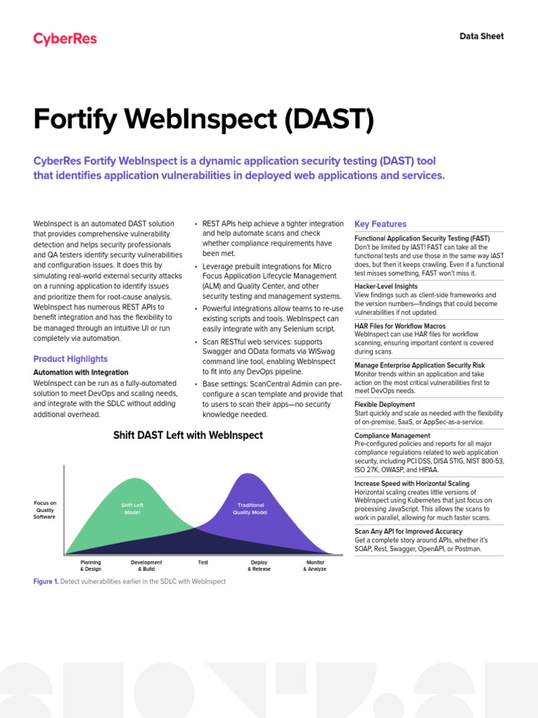 Webinspect Automated Dynamic Application Security Testing Ds Pdf Vulnerability Computing