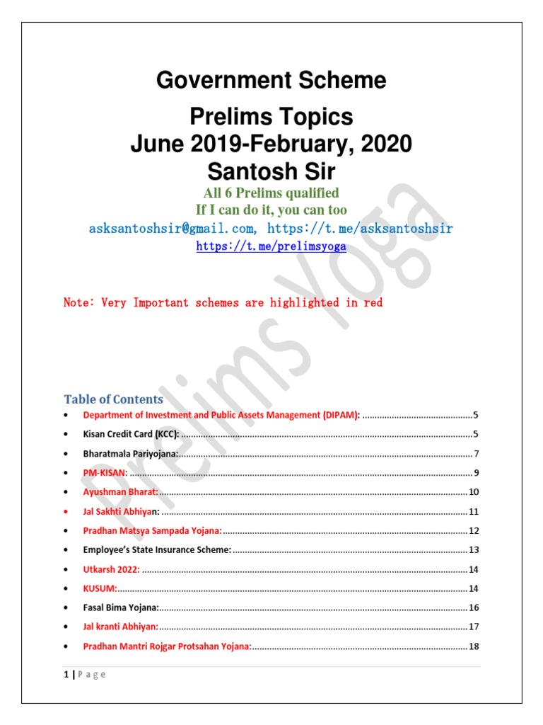 Government Scheme | PDF | Economies