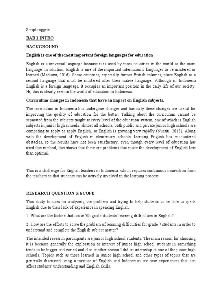 Script Inggris | PDF