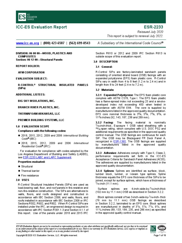 R Control SIP ESR 2233 | PDF