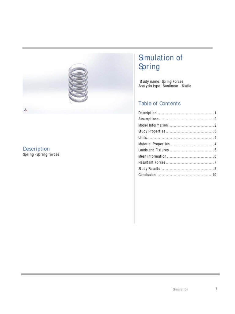 Spring-Spring Forces-1 | PDF | Strength Of Materials | Young's Modulus