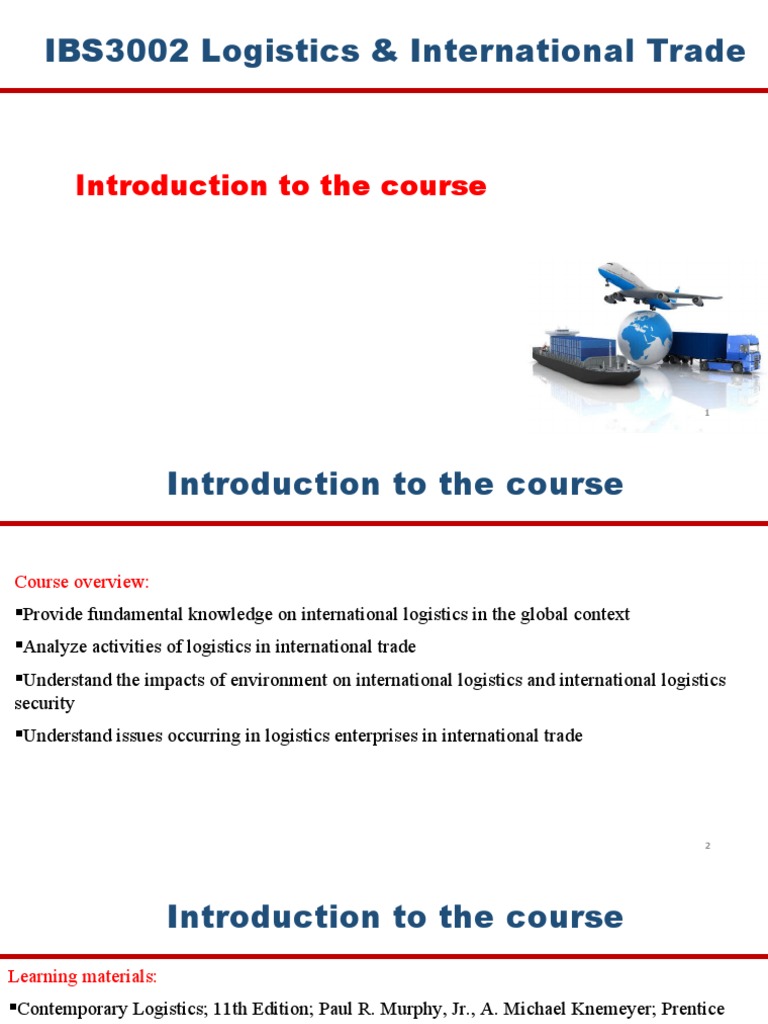 Chapter 1 - An Overview of Logistics | PDF