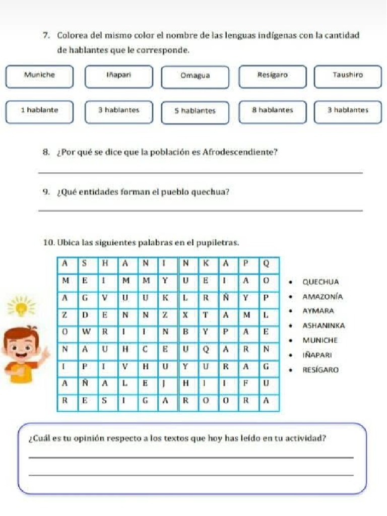 Fichas para Niños | PDF