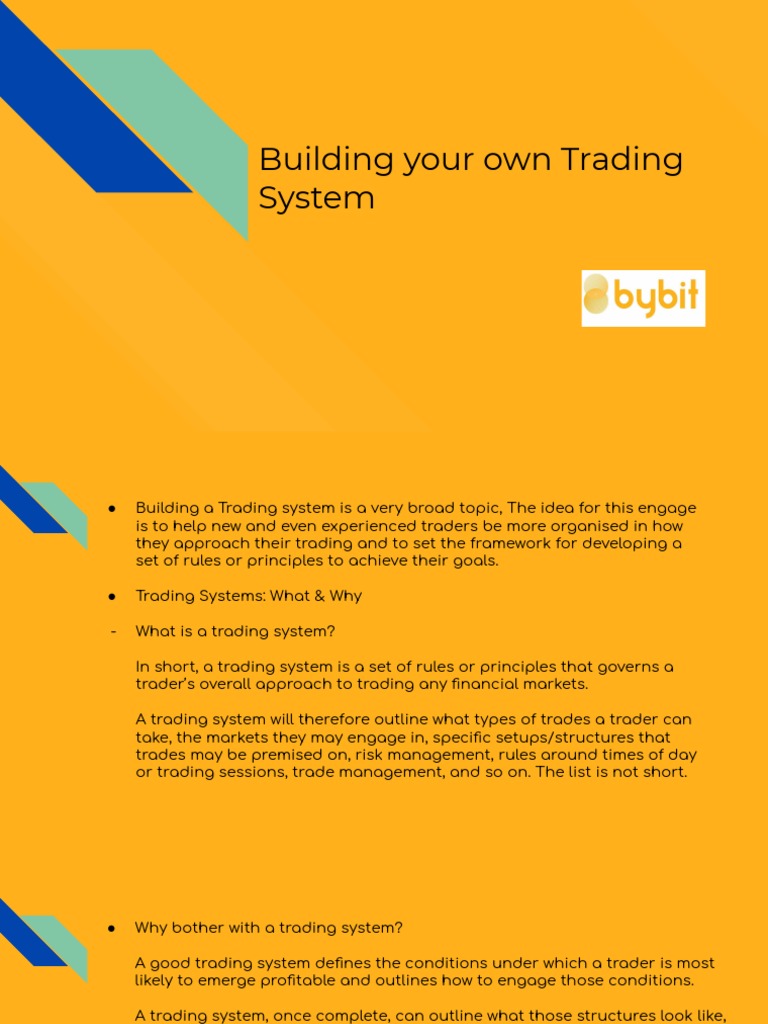 Building Your Own Trading System | PDF | Algorithmic Trading | Risk Building Your Own Trading System | PDF | Algorithmic Trading | Risk