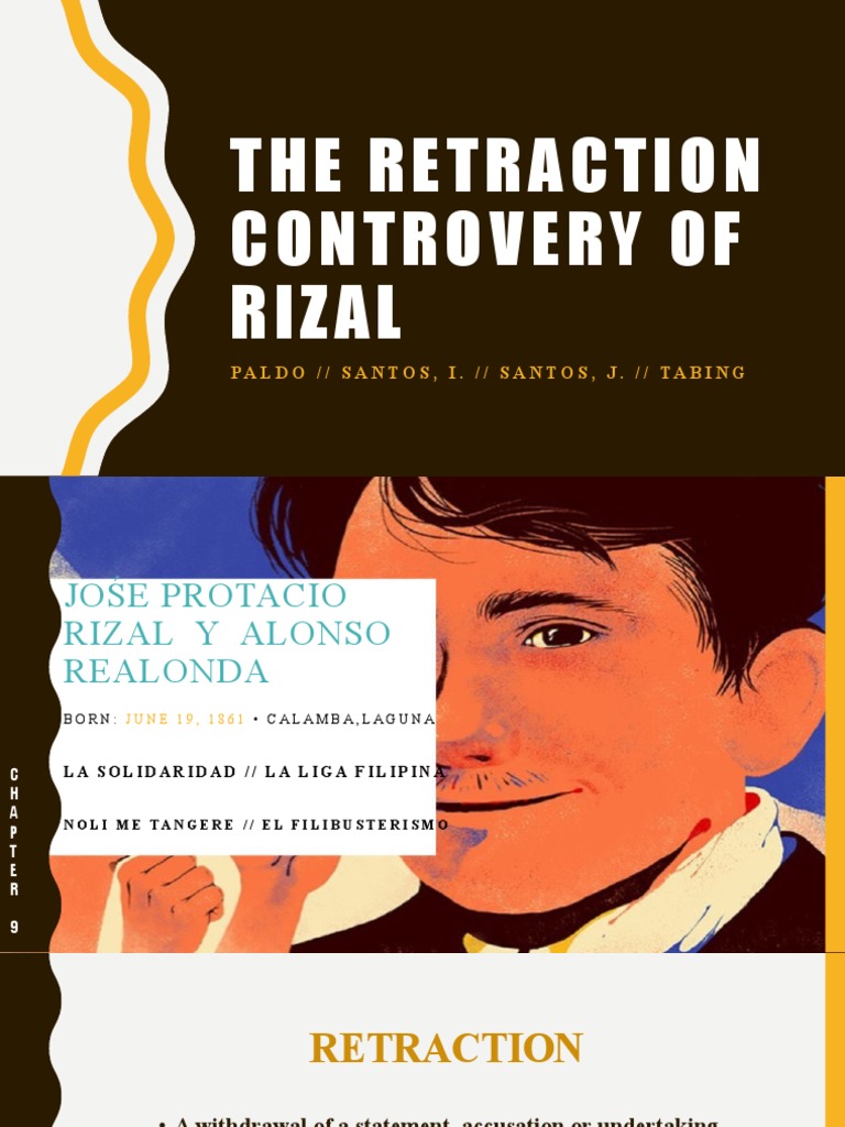 Rizal's Retraction Controversy Explained | PDF | Philippines