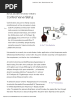 Control Valve CV Calculation - Valve Sizing Formula ...
