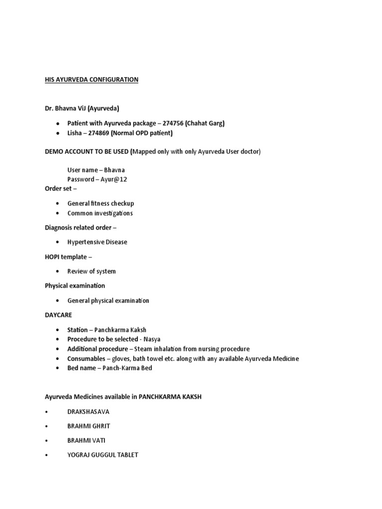 Ayurveda Prescription | PDF