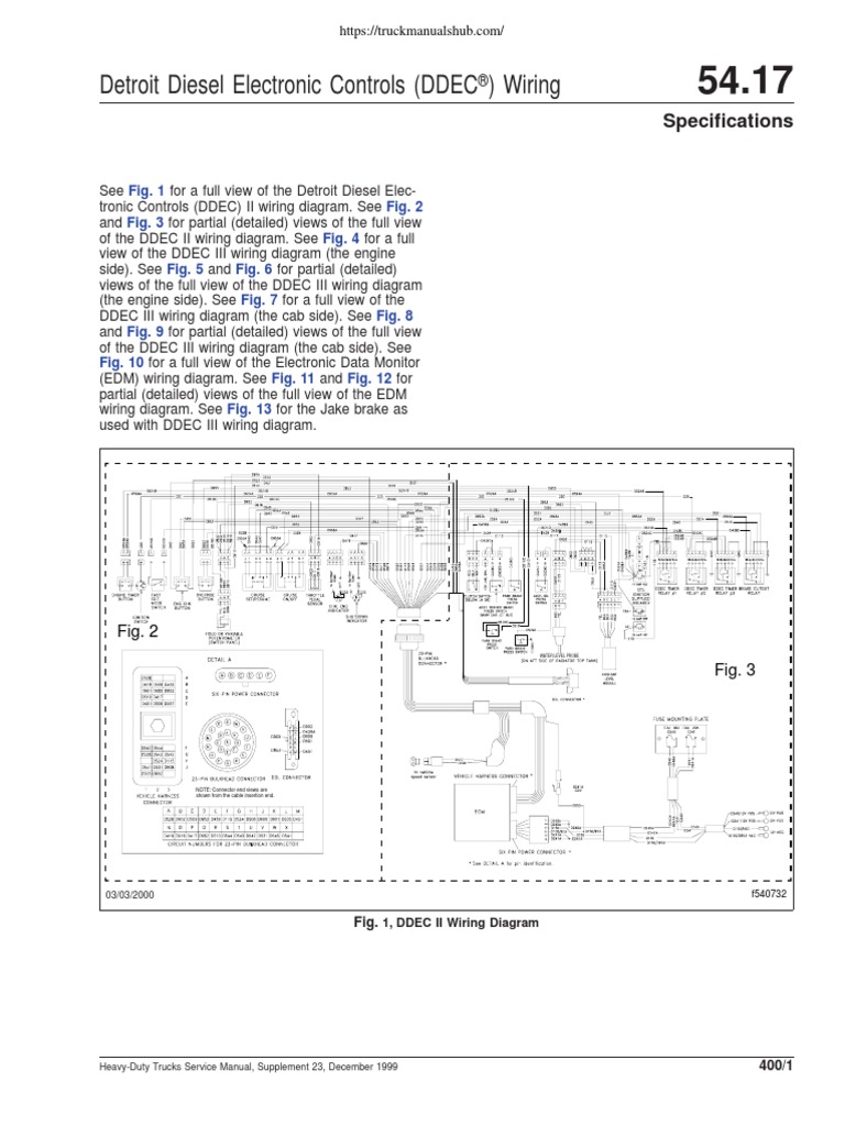 Detroit Diesel DDEC II and III Wiring Diagrams | PDF
