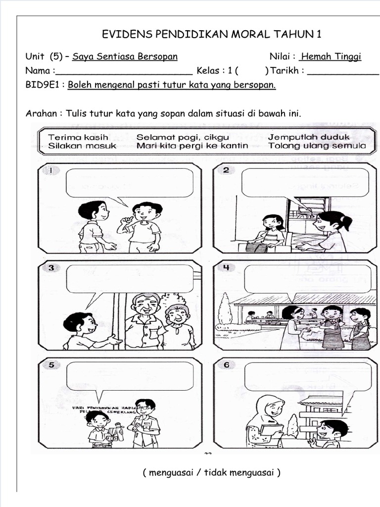 Evidens Pendidikan Moral Tahun 1 Hemahtinggi | PDF | Karier ...