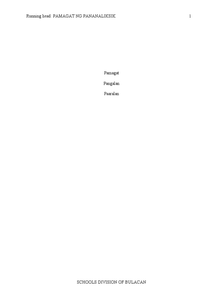 03 Proposal Action-Filipino | PDF