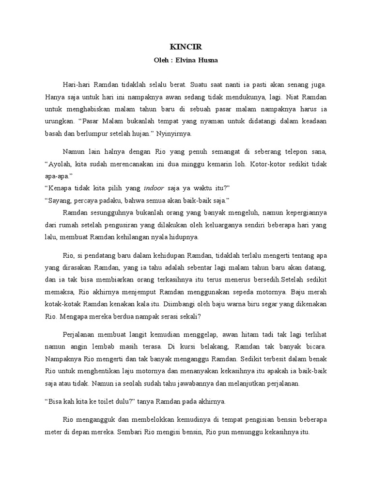 Cerpen 3 Lembar | PDF