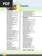 Letra de Valicha | PDF