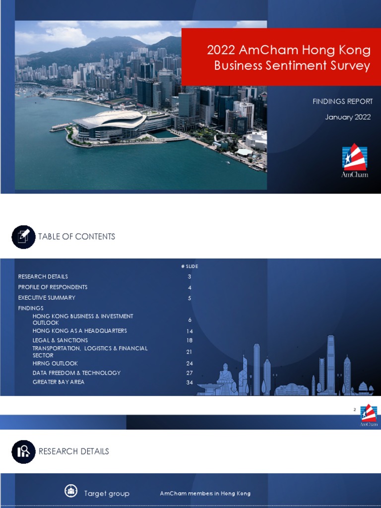 AmCham HK 2022 Business Sentiment Study Report (English) | PDF | Cost ...