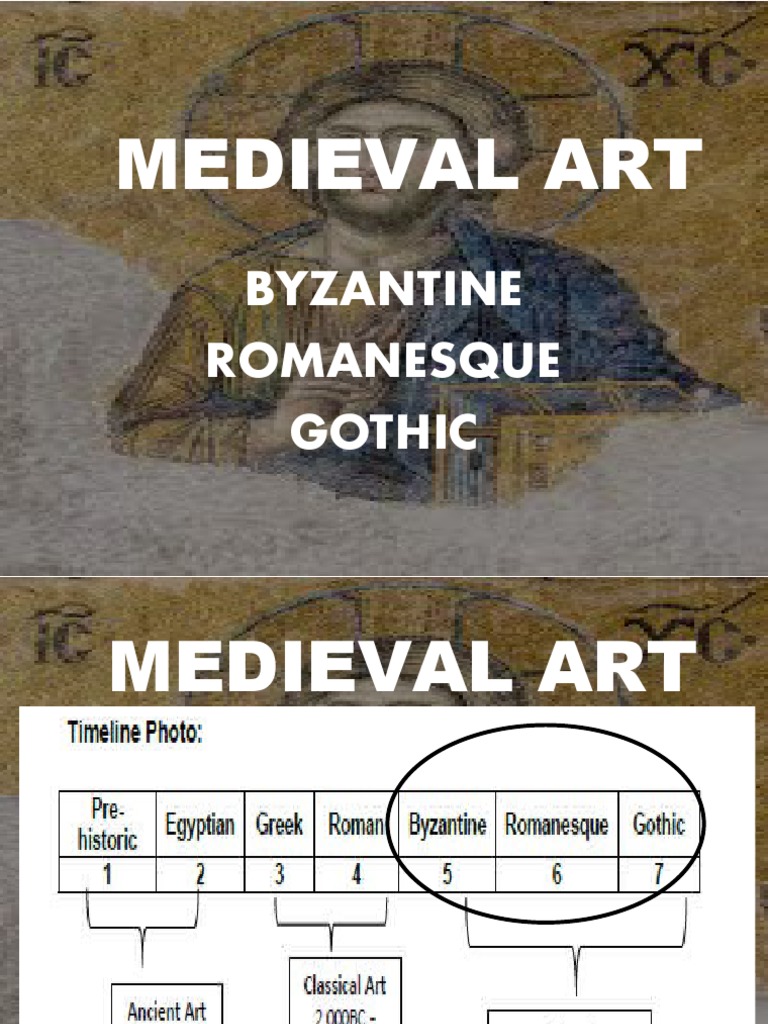 Byzantine, Romanesque, and Gothic Art | PDF | Sculpture | Medieval Art