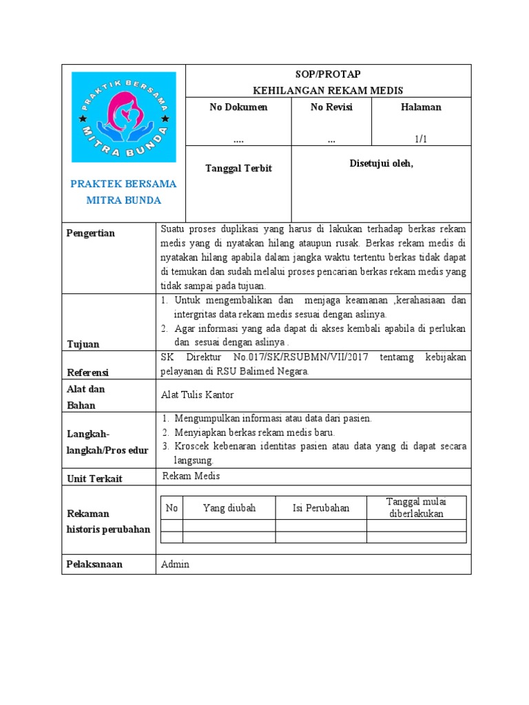 Sop Kehilangan RM PB | PDF