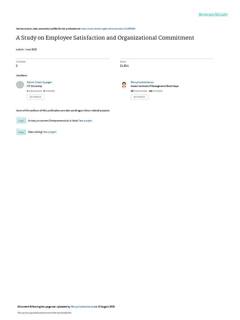 Study On Satis | PDF