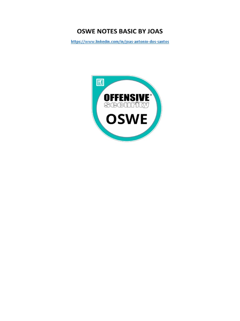 Oswe Notes Basic by Joas 1648716052 | PDF | Hypertext Transfer Protocol ...