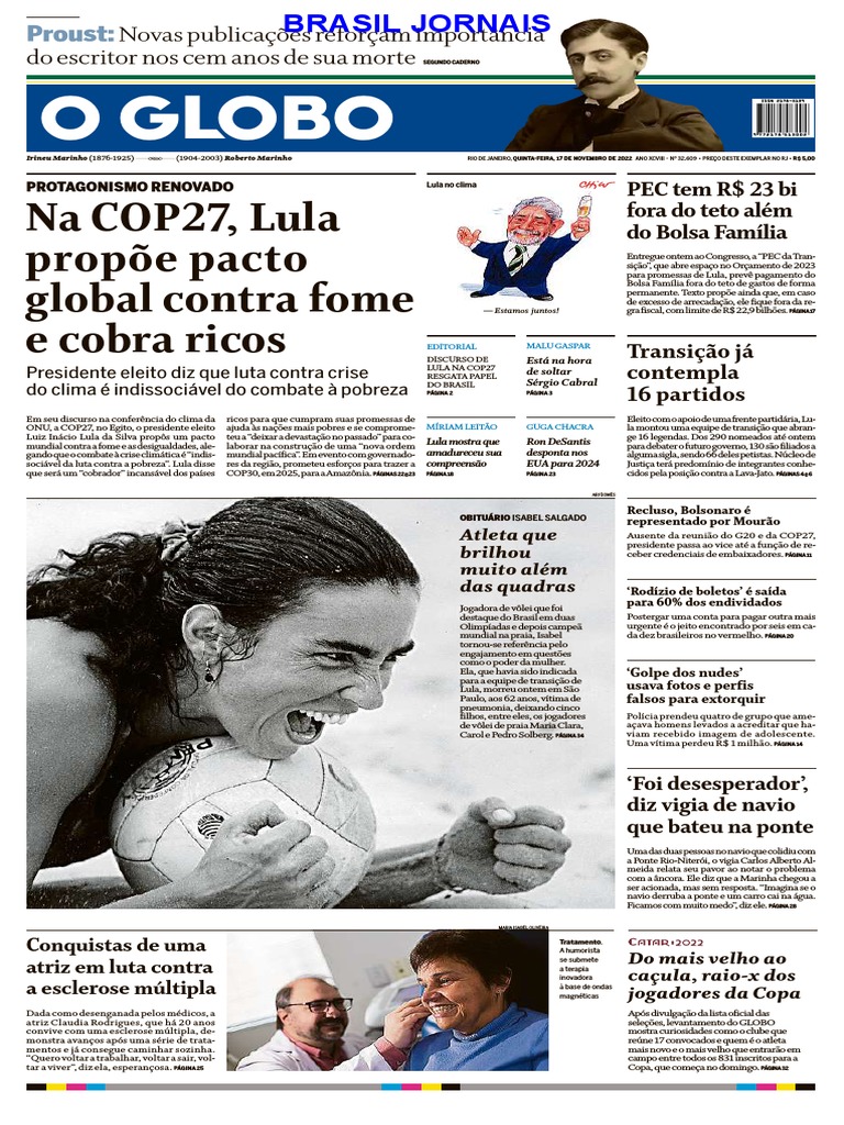 RJ O Globo 1711222 | PDF | Luiz Inácio Lula da Silva | Brasil