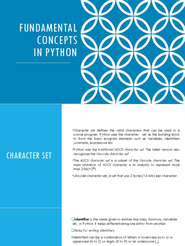 2.fundamentals of Python | PDF | Reserved Word | Variable (Computer ...