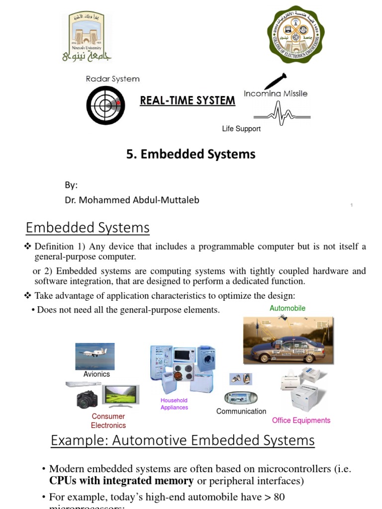 5 - Embedded Systems | PDF | Random Access Memory | Flash Memory