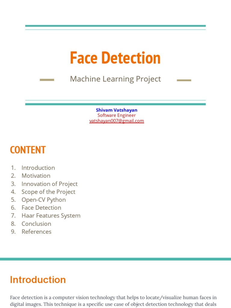 Face Detection | Download Free PDF | Information Age | Computing
