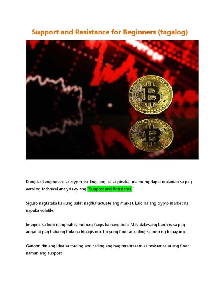 Support and Resistance For Beginners Tagalog | PDF