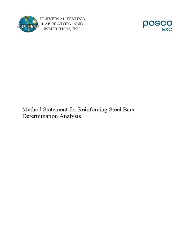 Method Statement For RSB | PDF