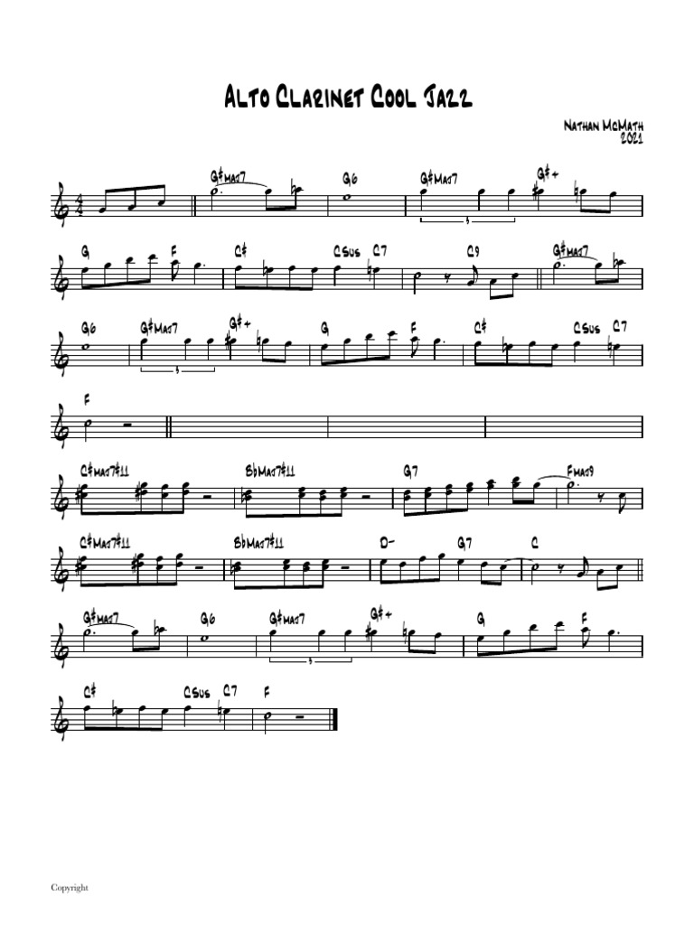 Alto Clarinet Cool Jazz Eb | PDF